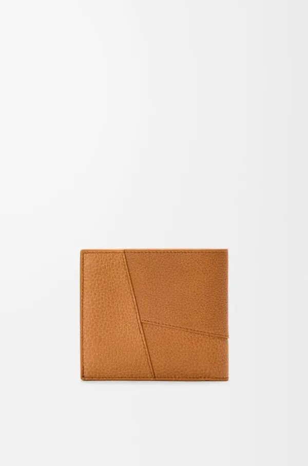 Loewe Puzzle Bifold Coin Wallet In Supple Grained Calfskin