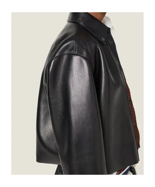 Miu Miu Plongé Nappa Leather Shirt