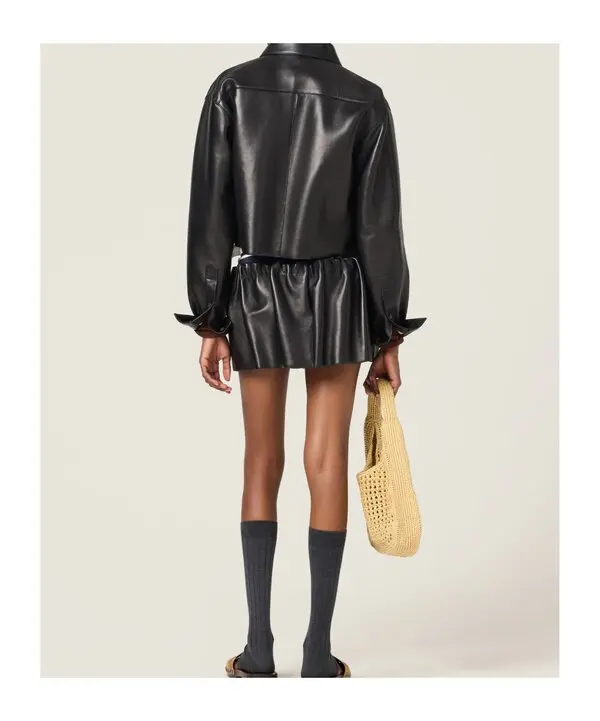 Miu Miu Plongé Nappa Leather Shirt