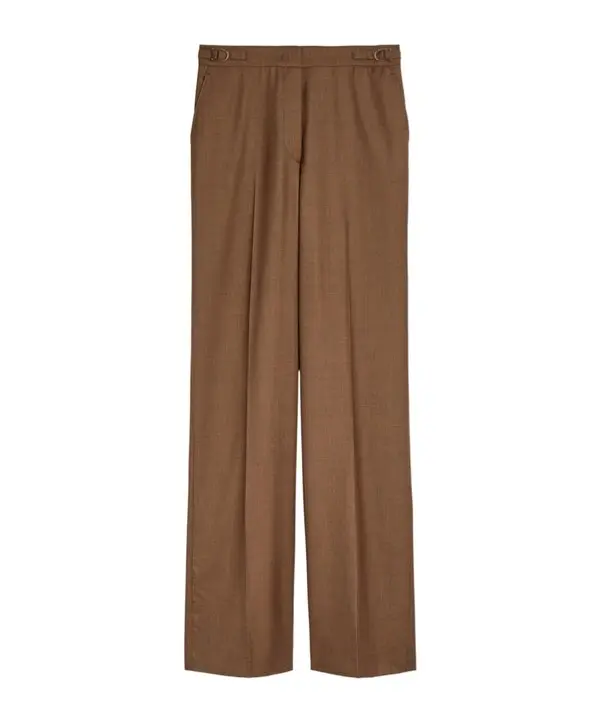 Gabriela Hearst Solid Color Straight-leg Trousers