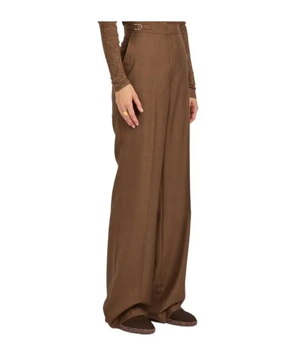 Gabriela Hearst Solid Color Straight-leg Trousers