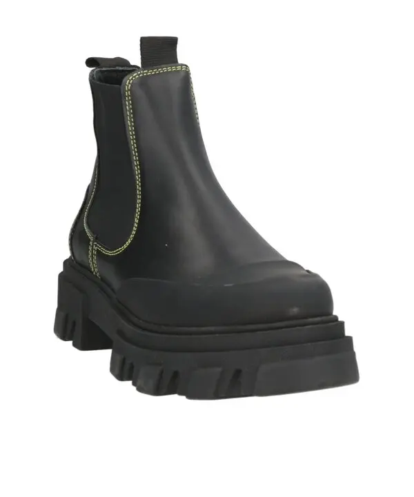 GANNI Leather Block-heel Boots