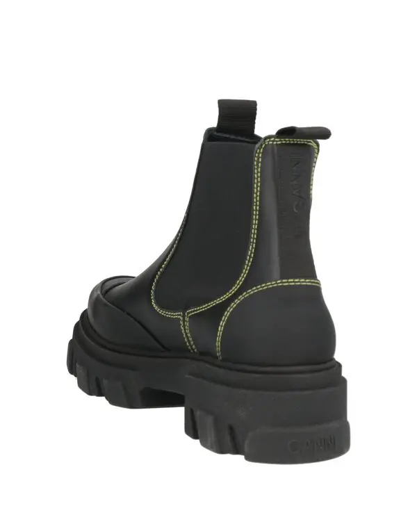 GANNI Leather Block-heel Boots