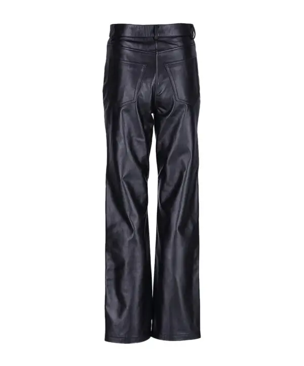 TOTEME Straight Leg Leather Trousers