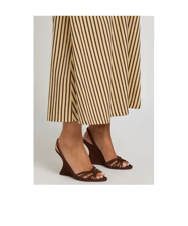 AQUAZZURA Serenity 95 Suede Wedge Sandals