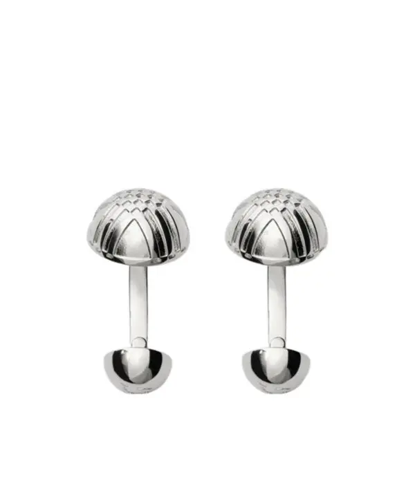 Burberry Engraved Check Cufflinks