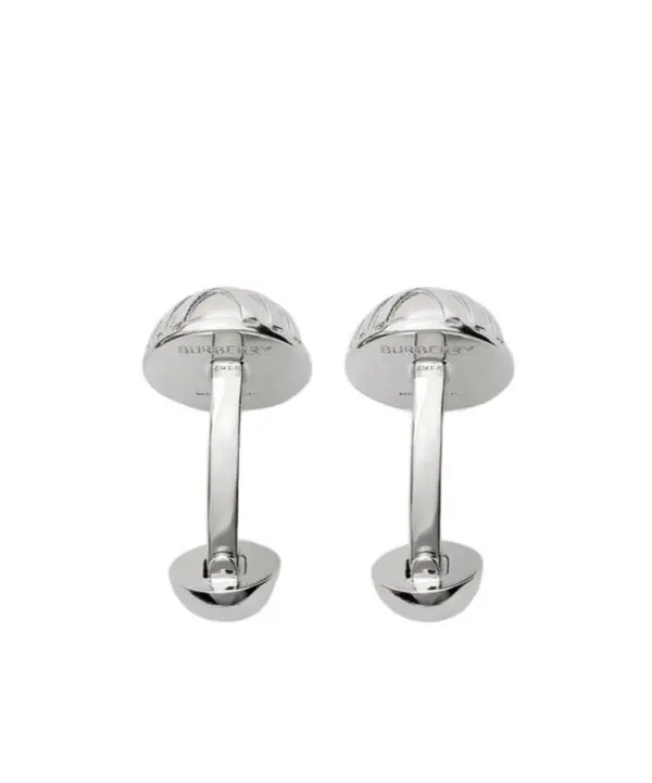 Burberry Engraved Check Cufflinks