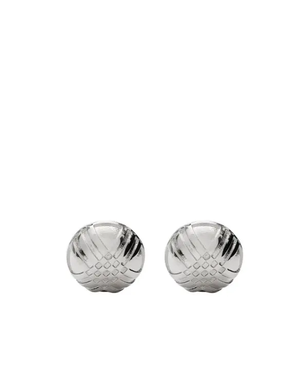 Burberry Engraved Check Cufflinks