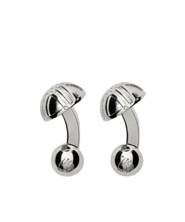 Burberry Engraved Check Cufflinks