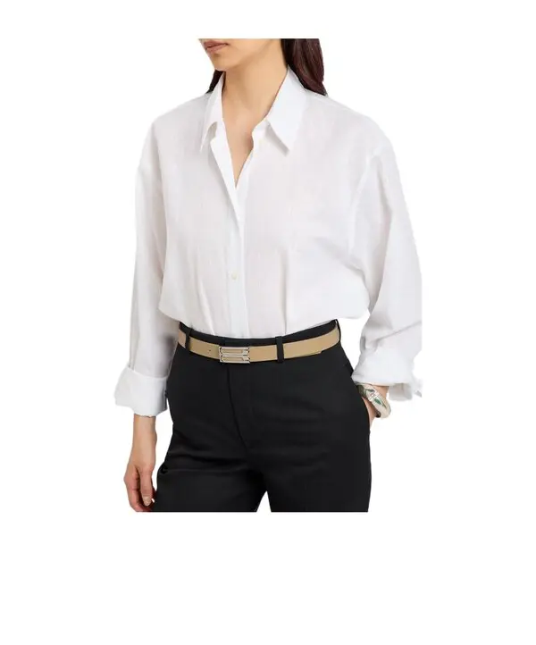 Victoria Beckham Dorian Leather Belt - Nude