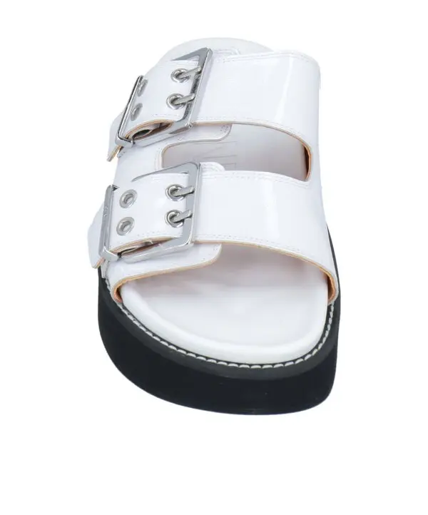 GANNI Simple One-strap Leather Sandals