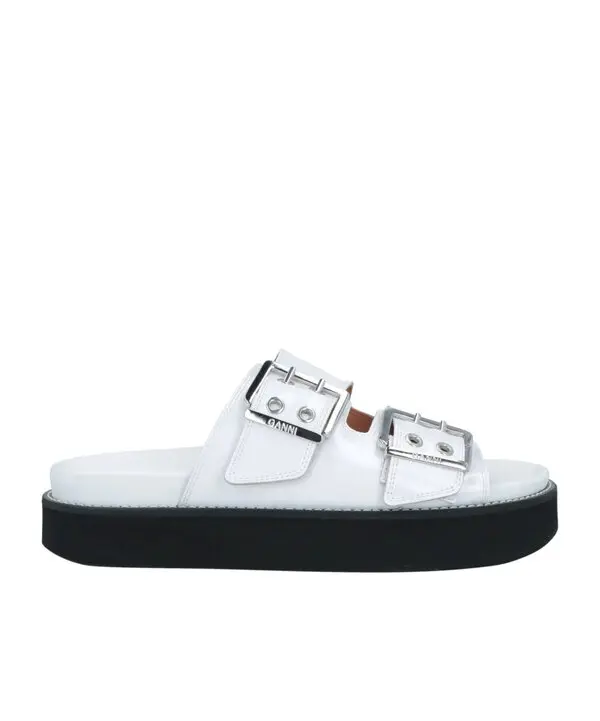 GANNI Simple One-strap Leather Sandals