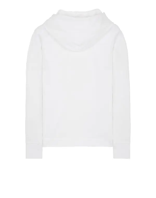 Stone Island Logo Embroidered Cotton Hoodie