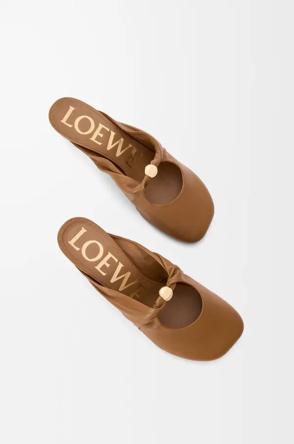 Loewe Pebble Soft Mule In Nappa Lambskin