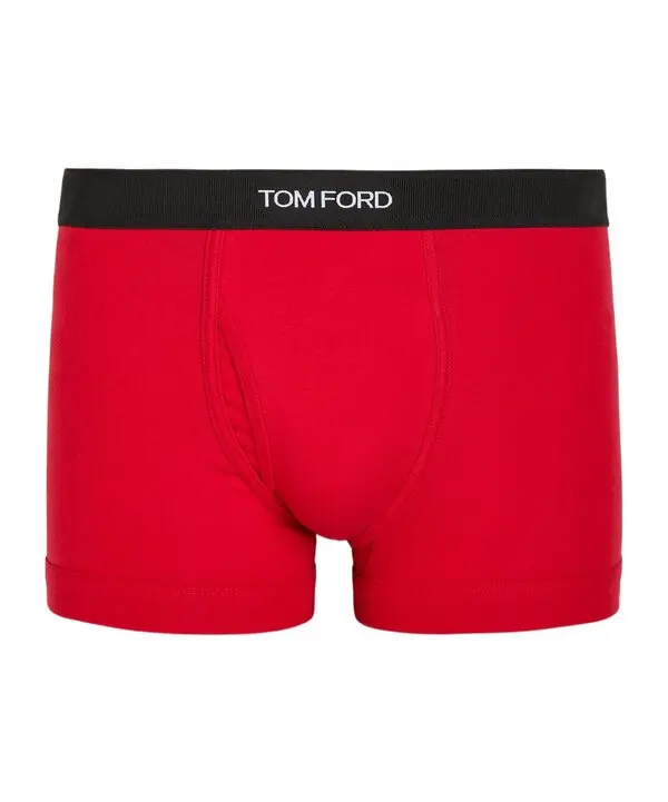 TOM FORD Logo Stretch-cotton Boxer Briefs