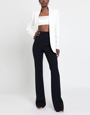 Sportmax High Waist Solid Flare Suit Pants