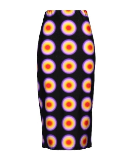 Sportmax Polka Dot Stretch Pencil Skirt