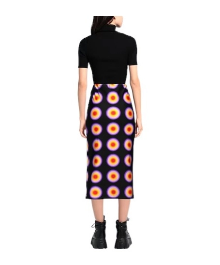 Sportmax Polka Dot Stretch Pencil Skirt