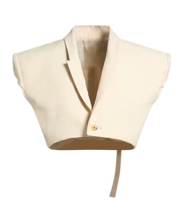 Rick Owens Short Coat With Lapel And Buttons