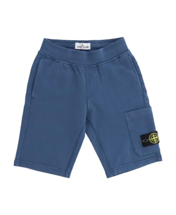 Stone Island Logo Patch Cargo Shorts