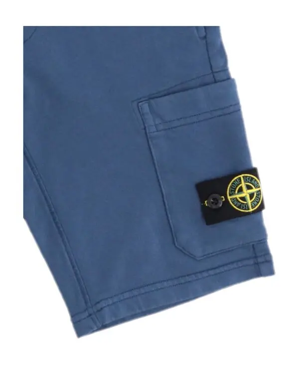 Stone Island Logo Patch Cargo Shorts