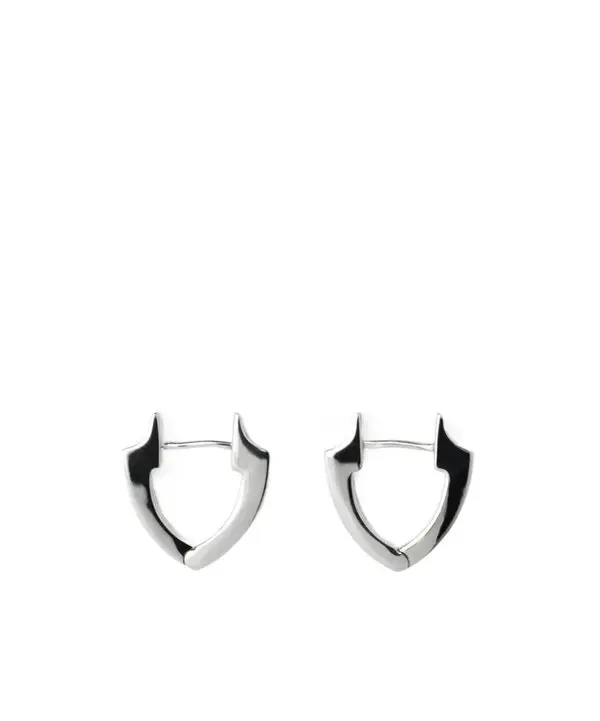 Burberry Shield Slim Hoop Earrings
