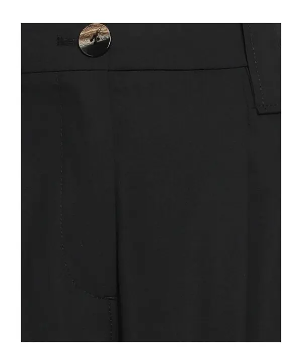 GANNI Solid Color Tapered Dress Pants