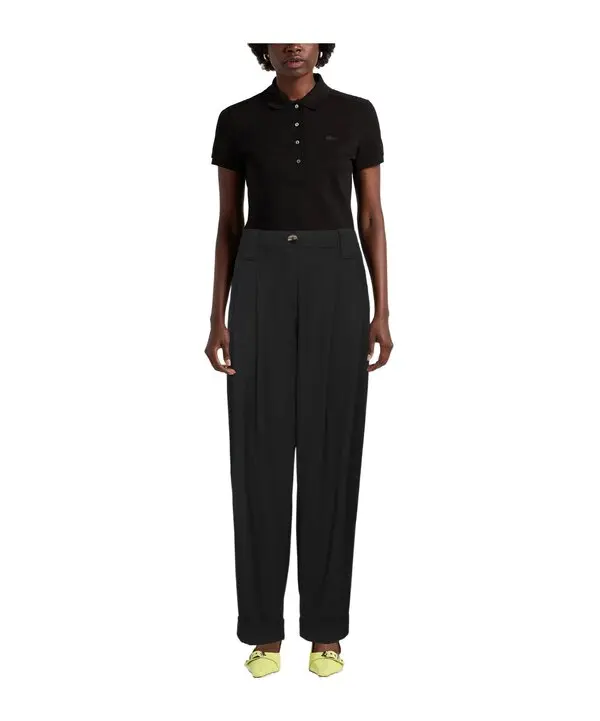 GANNI Solid Color Tapered Dress Pants