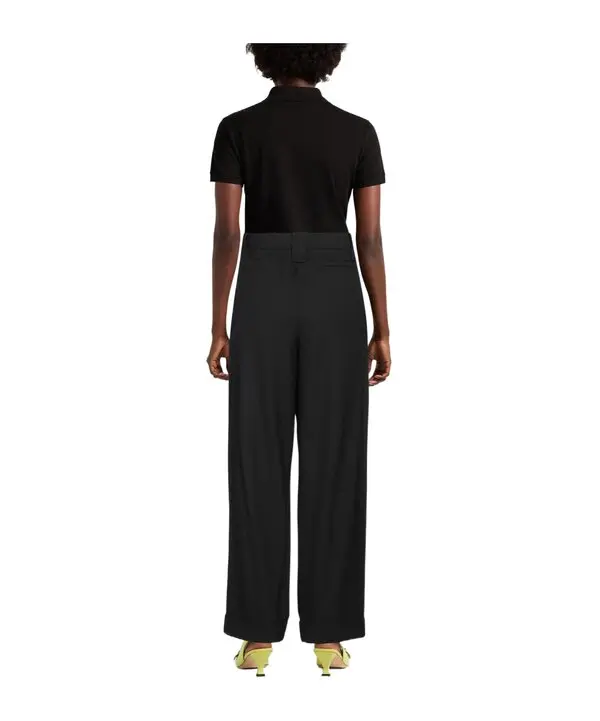 GANNI Solid Color Tapered Dress Pants