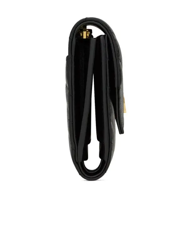 Saint Laurent Cassandre Matelassé Compact Tri-fold Wallet