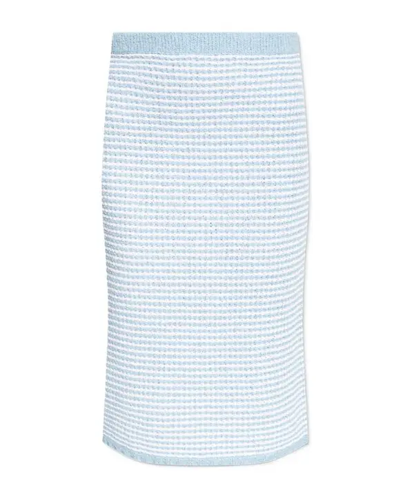 Tory Burch Cotton-blend Striped Midi Skirt