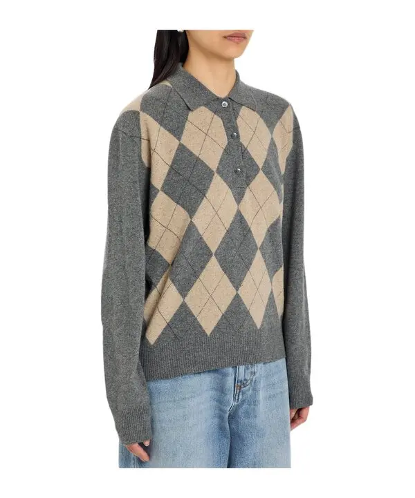 RÓHE Wool-blend Polo Jumper