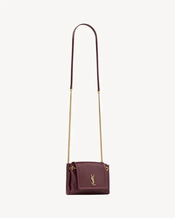 Saint Laurent Mini Nolita Bag In Quilted Lambskin