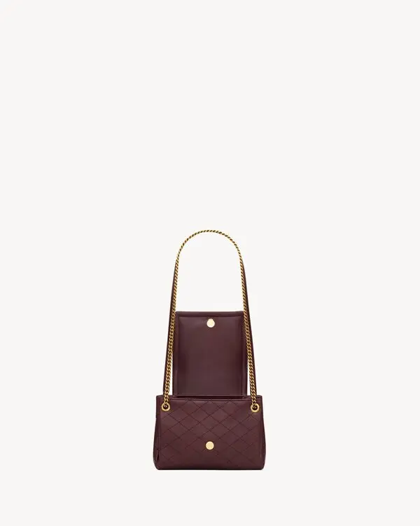 Saint Laurent Mini Nolita Bag In Quilted Lambskin