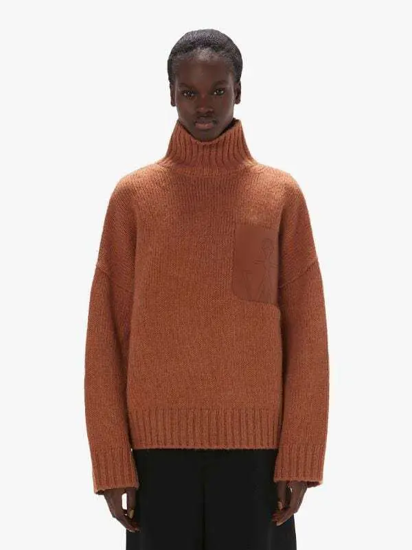 J.W.ANDERSON Jw Anderson Turtleneck Pocket Patch Knitted Jumper