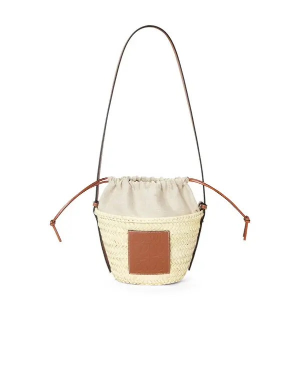 Loewe Anagram Patch Drawstring Bucket Bag