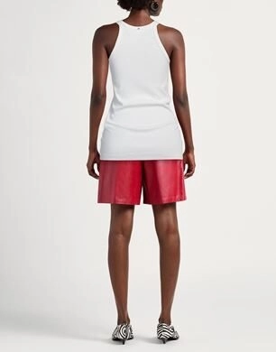 Sportmax Fashion Solid Sleeveless Crew Neck Knit Vest - Brown