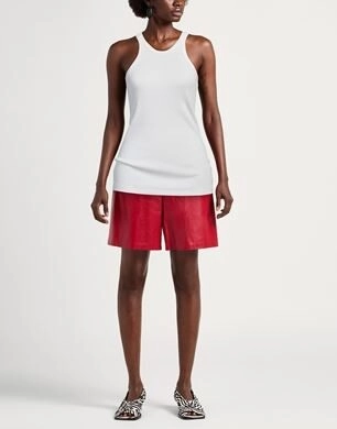Sportmax Fashion Solid Sleeveless Crew Neck Knit Vest