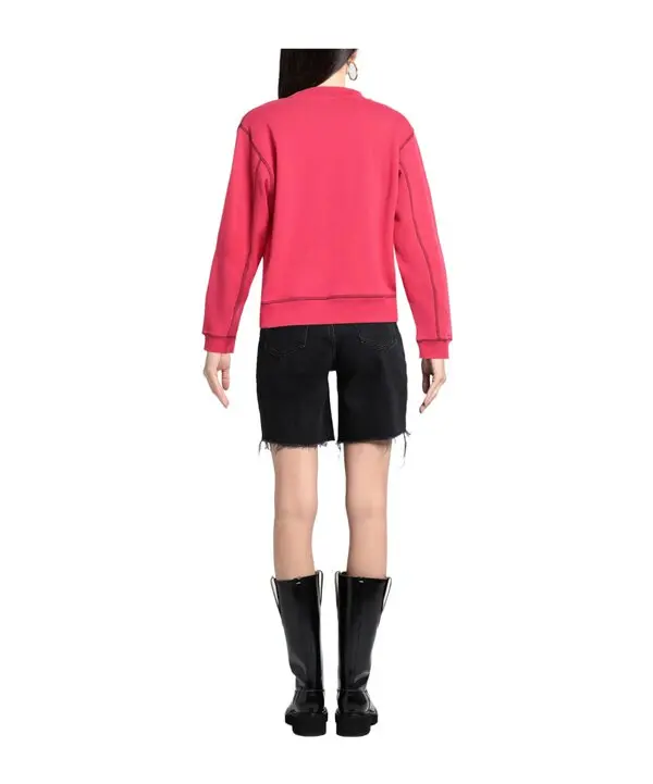 GANNI Fleece Sweatshirt - Red