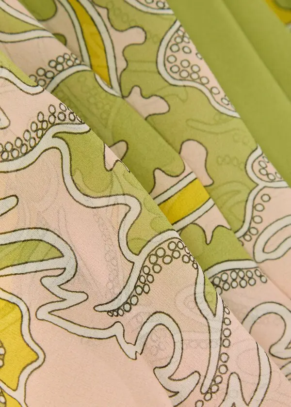 La DoubleJ Cerere Printed Silk Blouse