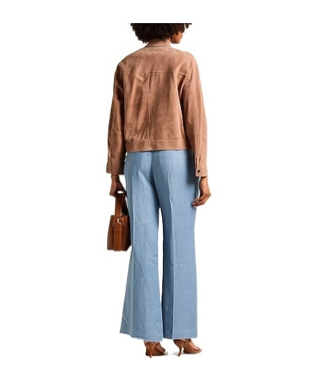 Brunello Cucinelli Wide Leg Trousers With Appliqués And Beads