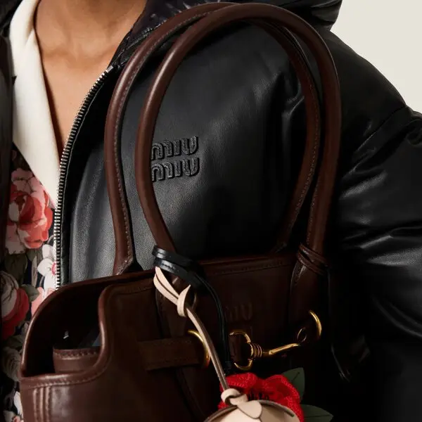 Miu Miu Padded Nappa Leather Hooded Jacket
