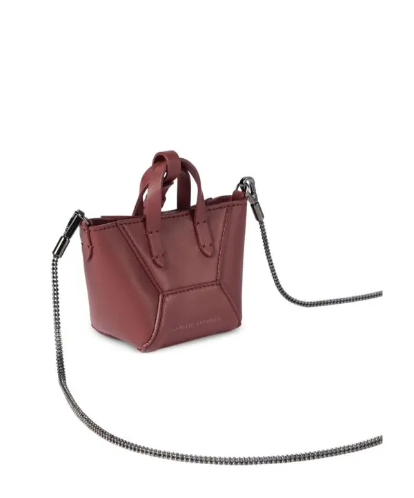 Brunello Cucinelli Precious Chain Duo Micro Bag