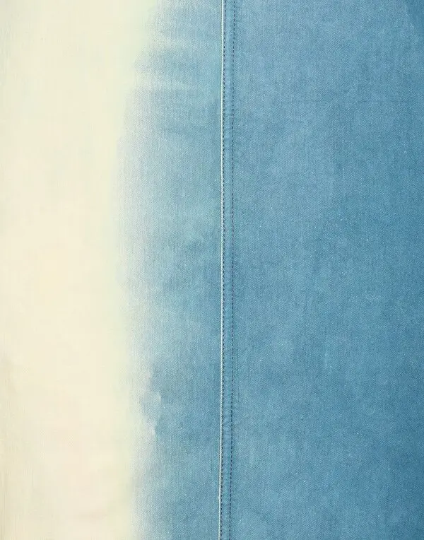 Rick Owens Minimalist Denim Pencil Skirt