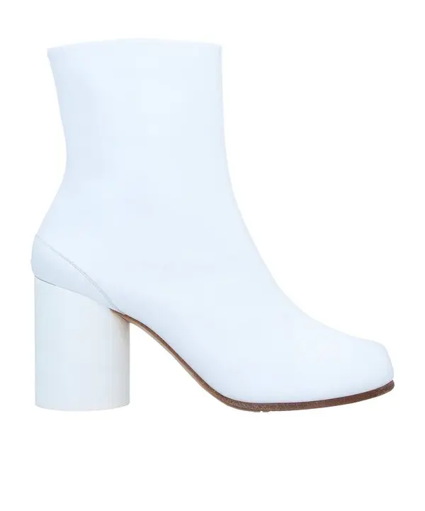 MAISON MARGIELA Solid-color Leather Ankle Boots