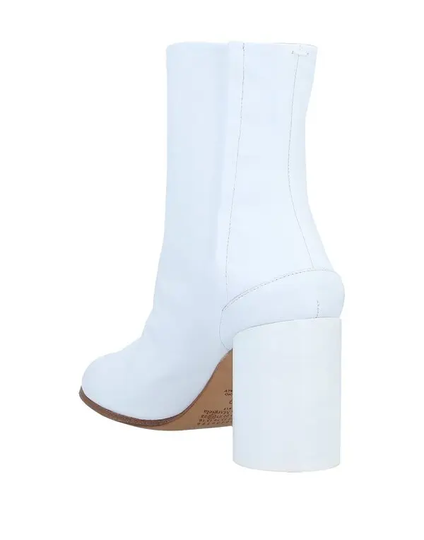 MAISON MARGIELA Solid-color Leather Ankle Boots