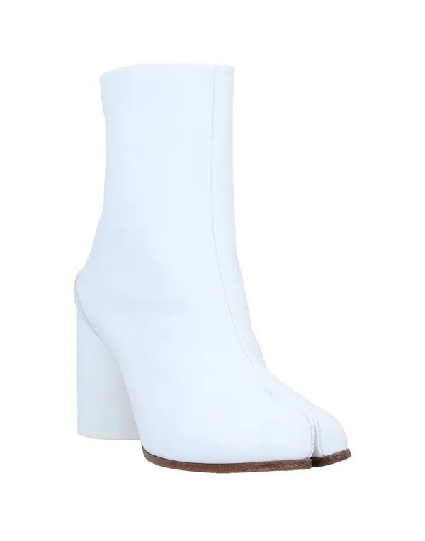 MAISON MARGIELA Solid-color Leather Ankle Boots