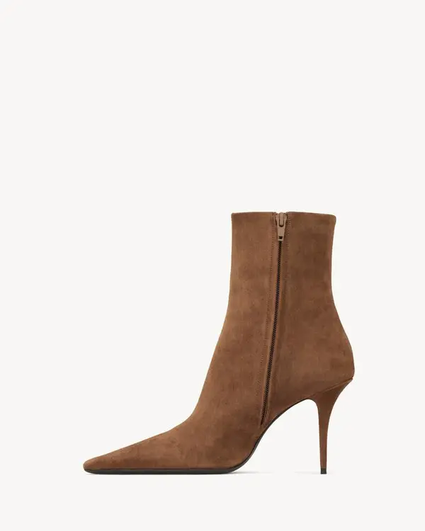 Saint Laurent Ashley Ankle Pointed Toe Boots