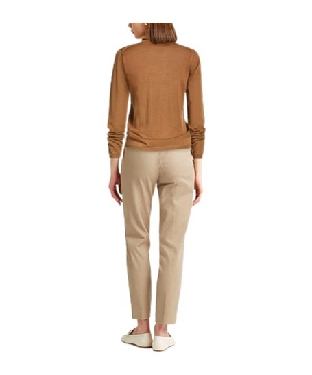Max Mara Solid Lightweight Wool Turtleneck Sweater