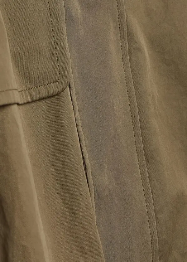 FRAME Belted Cotton Trench Jacket